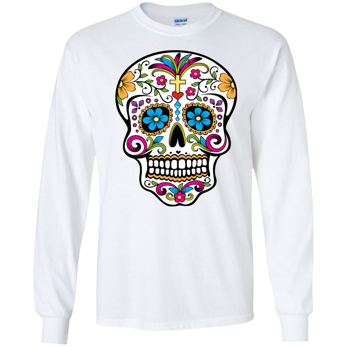 Day Of The Dead Sugar Skull Shirt Skeleton T Shirts
